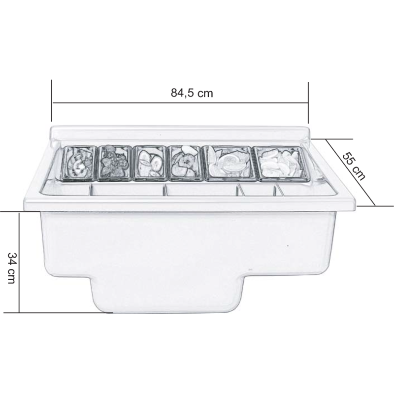 Grey Insulated Workstation | Bar Counters