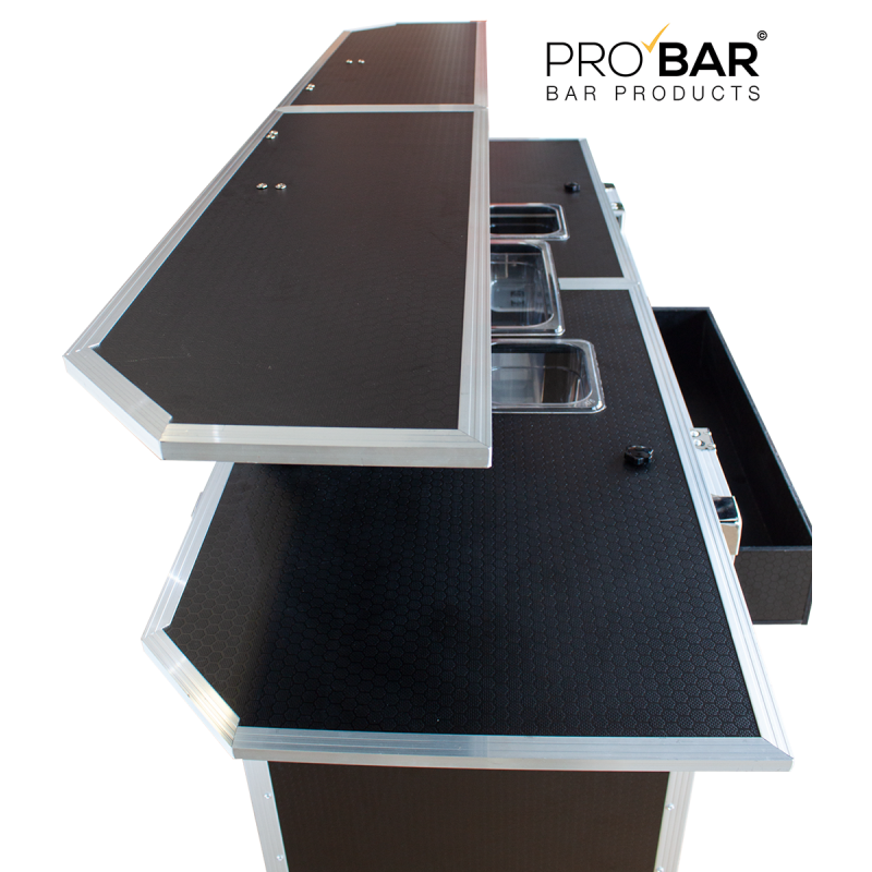 Portable Bartender Trolley Bar Counter