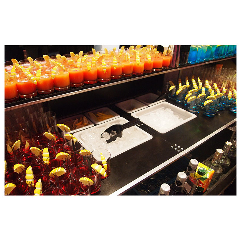 Portable Bartender Trolley Bar Counter